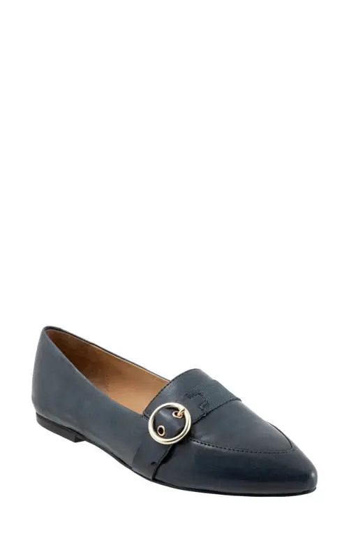 Trotters Emmett Pointed Toe Loafer - Navy