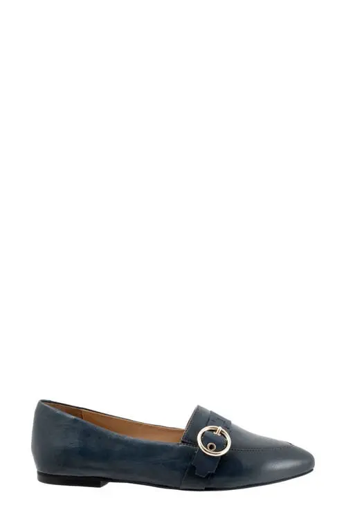 Trotters Emmett Pointed Toe Loafer - Navy
