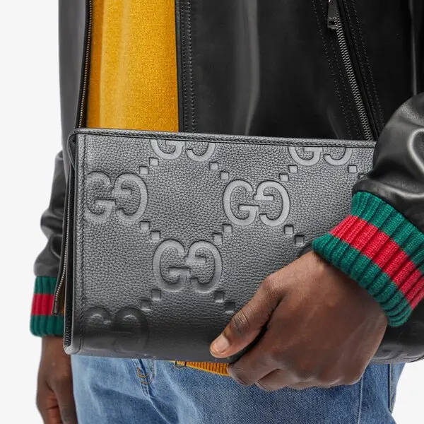 Gucci Jumbo Gg Logo Pouch