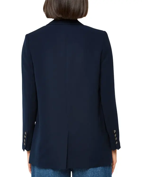 Whistles Crepe Boyfriend Blazer - Navy