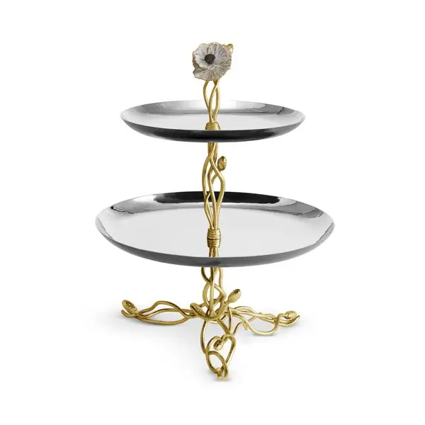 Michael Aram Anemone 2-tier Etagere