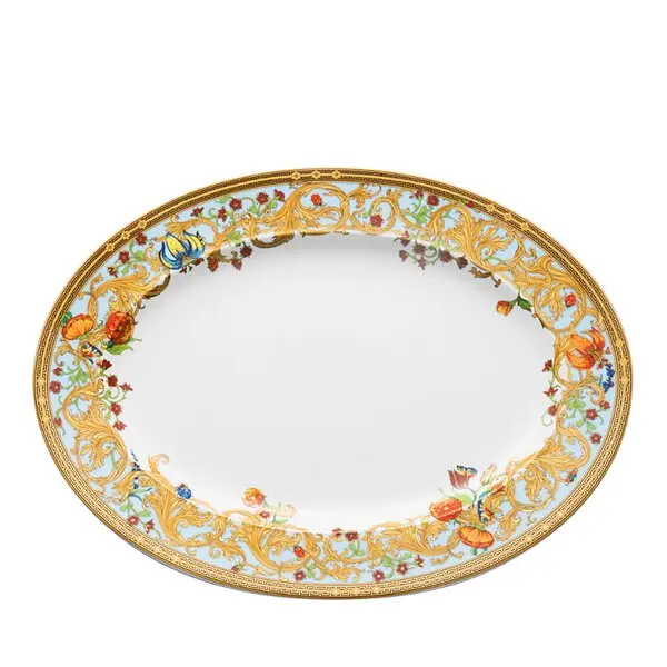Versace Rosenthal Meets Butterfly Garden Medium Platter - No Color