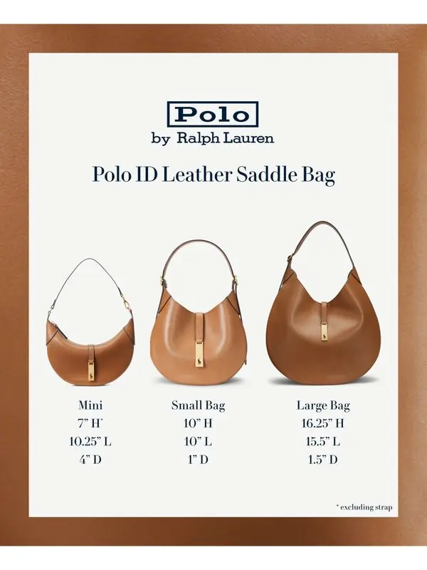 Polo Ralph Lauren Polo Id Leather Shoulder Bag - Tan