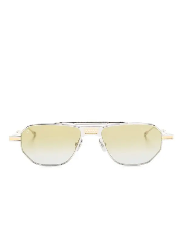 T HENRI EYEWEAR Logo-print Sunglasses - Silver