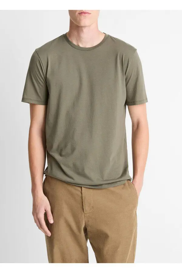 Vince Pima Cotton Crew Neck T-shirt