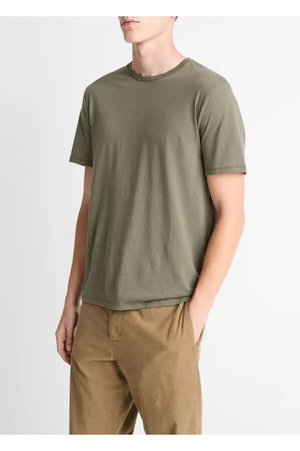 Vince Pima Cotton Crew Neck T-shirt