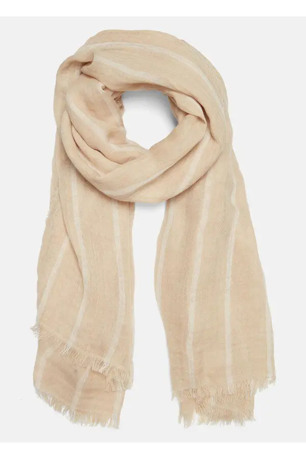 Vince Cotton Gauze Awning Scarf - Stripe