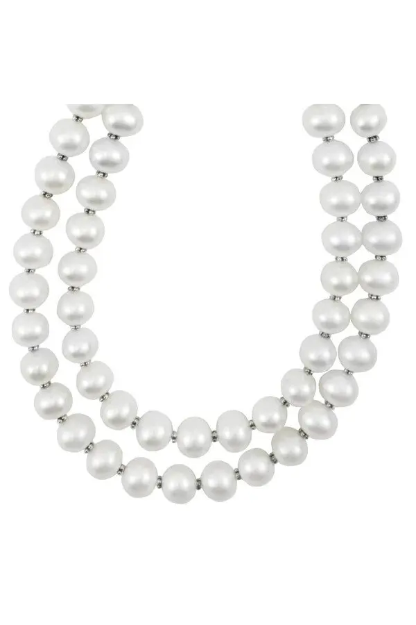 Lagos Luna Double Strand Pearl Necklace - Red