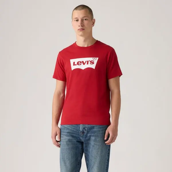 LEVI'S Logo Classic Tee Shirt T-shirt - Crimson