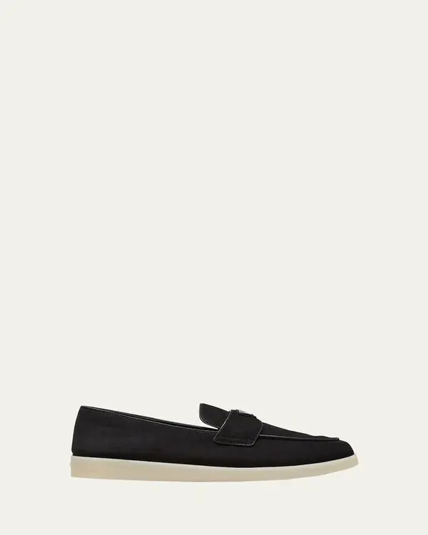 Prada Saint Tropez Suede Loafers