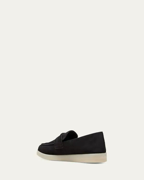 Prada Saint Tropez Suede Loafers