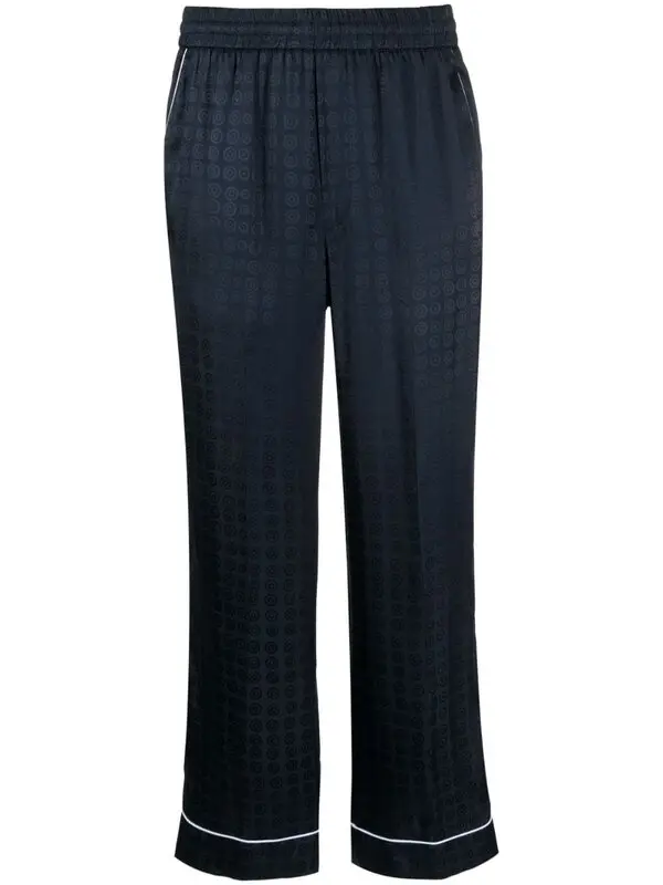 10 CORSO COMO Circle-motif Trousers - Blue