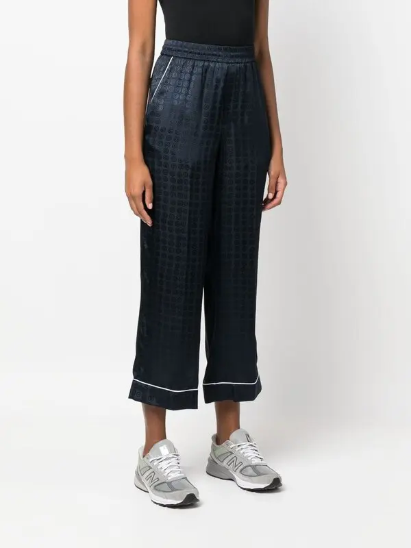 10 CORSO COMO Circle-motif Trousers - Blue