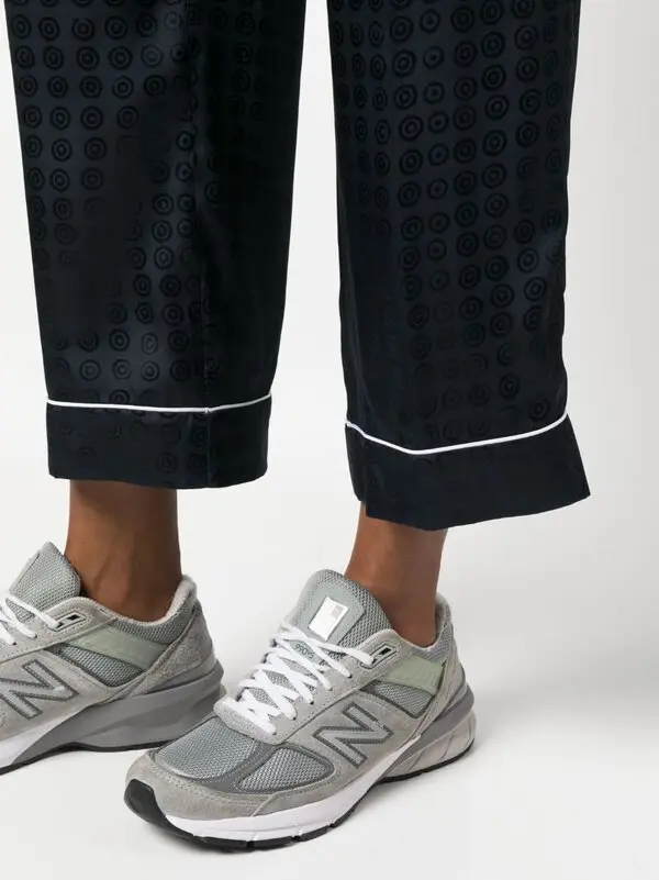 10 CORSO COMO Circle-motif Trousers - Blue
