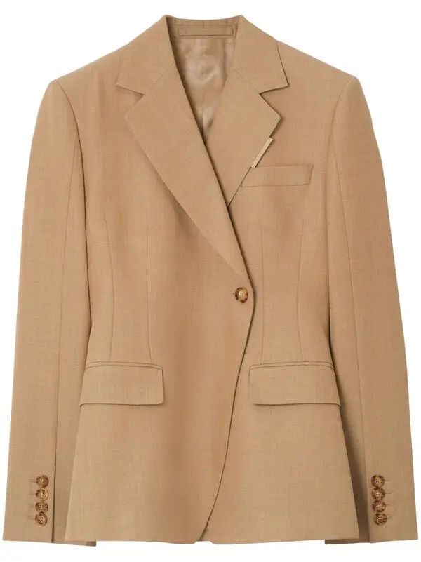 Burberry Single-breasted Wool Blazer