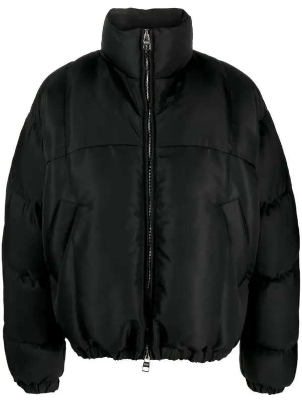 Alexander McQueen Funnel-neck Padded Jacket - Black