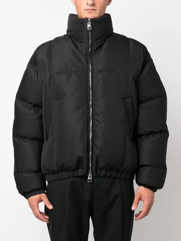Alexander McQueen Funnel-neck Padded Jacket - Black