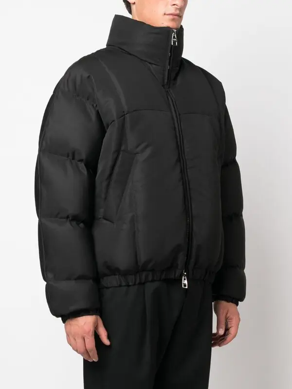 Alexander McQueen Funnel-neck Padded Jacket - Black