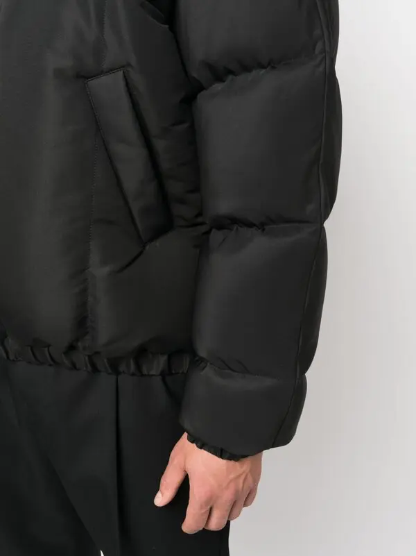 Alexander McQueen Funnel-neck Padded Jacket - Black