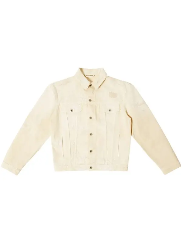 Heron Preston Logo-patch Cotton Jacket - White