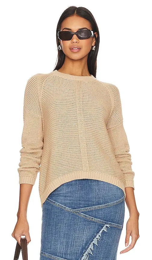Autumn Cashmere Open Stitch Crew Neck