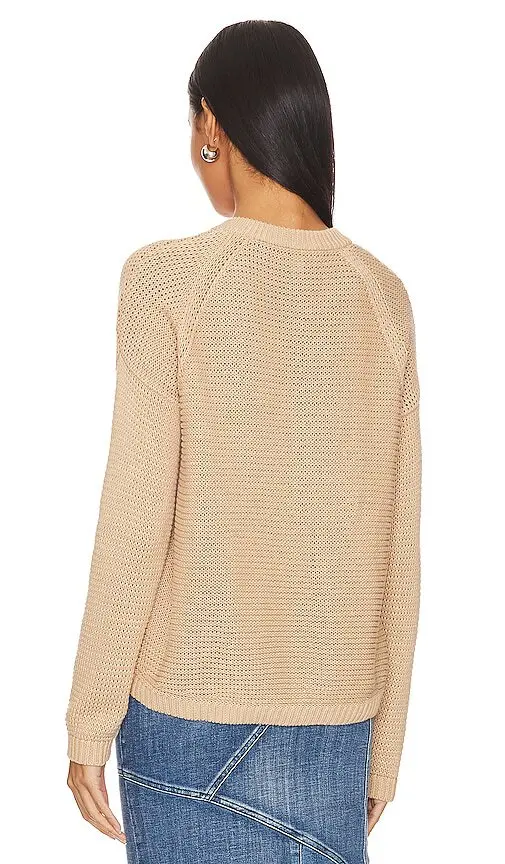 Autumn Cashmere Open Stitch Crew Neck
