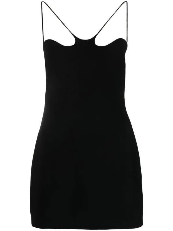 MONOT Curvy-neckline Mini Dress