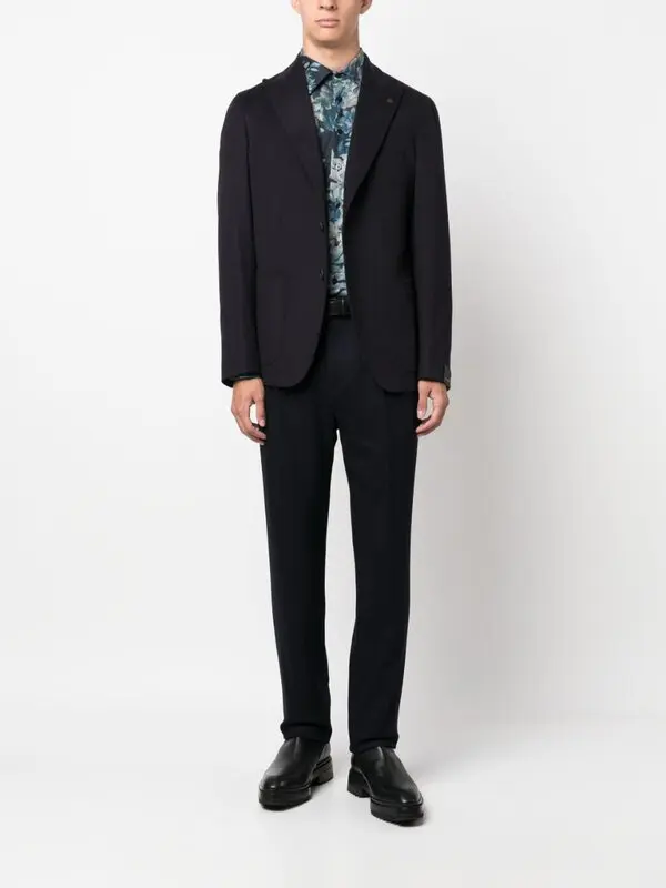 Tagliatore Single-breasted Virgin Wool-blend Blazer