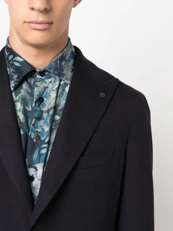 Tagliatore Single-breasted Virgin Wool-blend Blazer