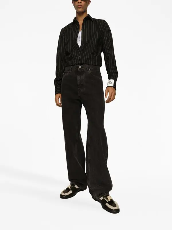 Dolce & Gabbana Striped Virgin-wool Shirt