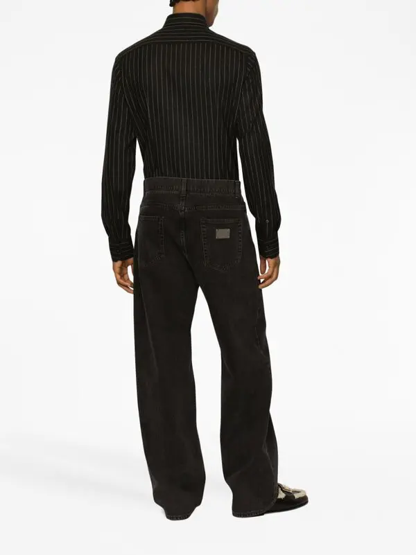 Dolce & Gabbana Striped Virgin-wool Shirt