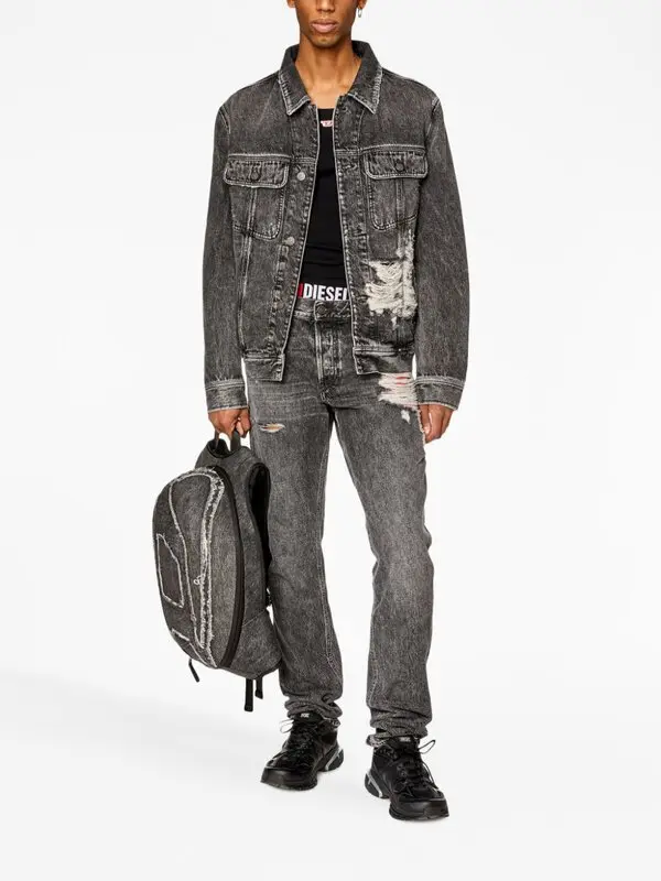 Diesel® D-Barcy-S1 Denim Trucker Jacket - Grey - 32% Off