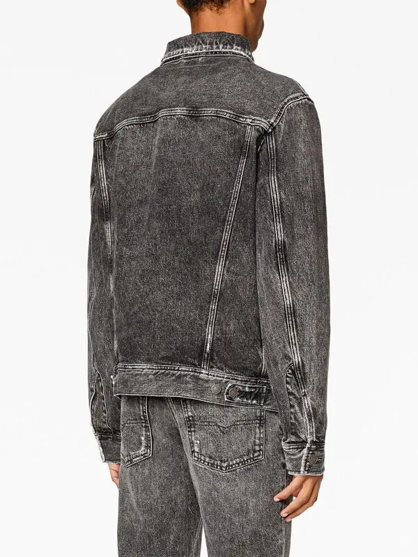 DIESEL® D-barcy-s1 Denim Trucker Jacket - Grey
