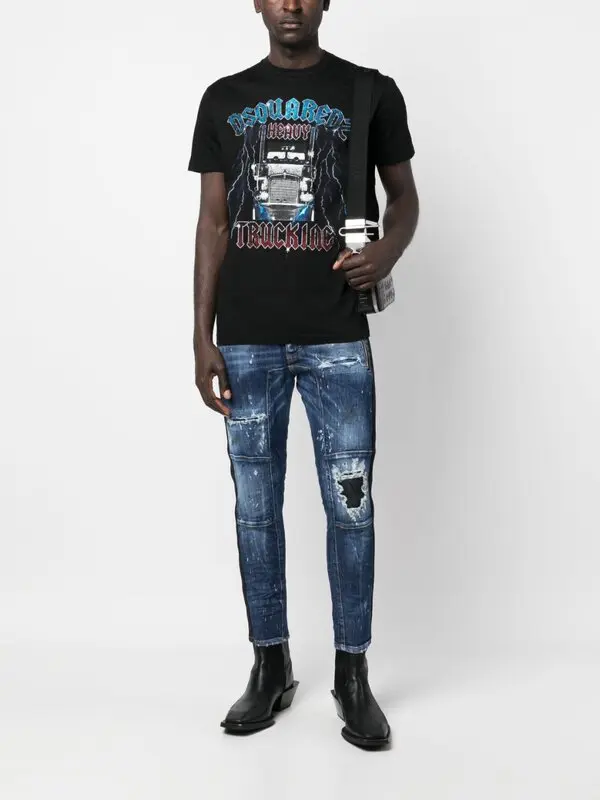 Dsquared2 Graphic-print Cotton T-shirt