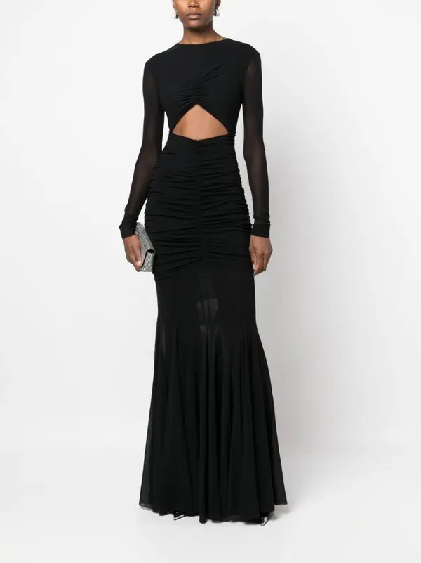 Philosophy Di Lorenzo Serafini Ruched Cut-out Maxi Dress