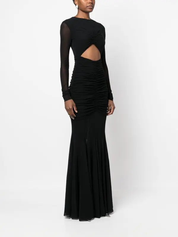 Philosophy Di Lorenzo Serafini Ruched Cut-out Maxi Dress