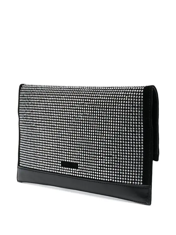Patrizia Pepe Rhinestone-embellished Logo Crossbody Bag