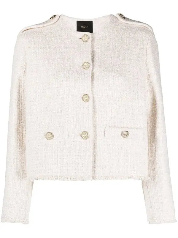 Maje Button-up Tweed Jacket