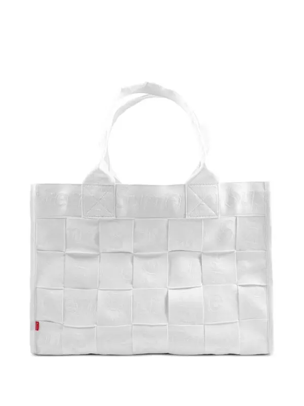 Supreme Large Woven Tote - White | Editorialist