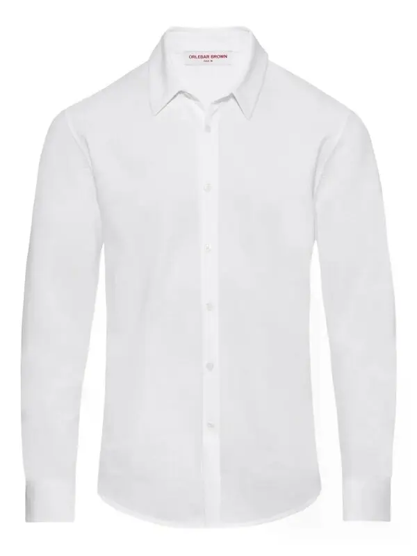Orlebar Brown Giles Piqué Cotton Shirt - White