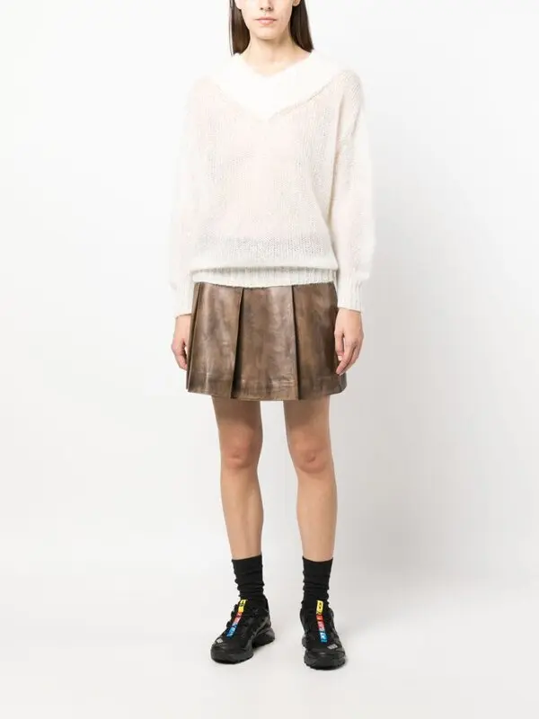 FORTE_FORTE Open-knit Mohair-blend Jumper
