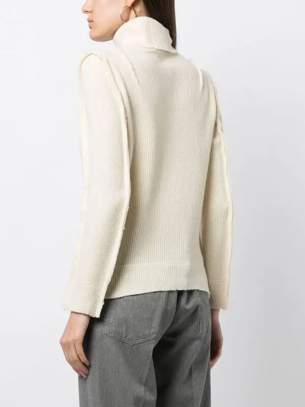 R13 Roll-neck Ribbed-knit Jumper