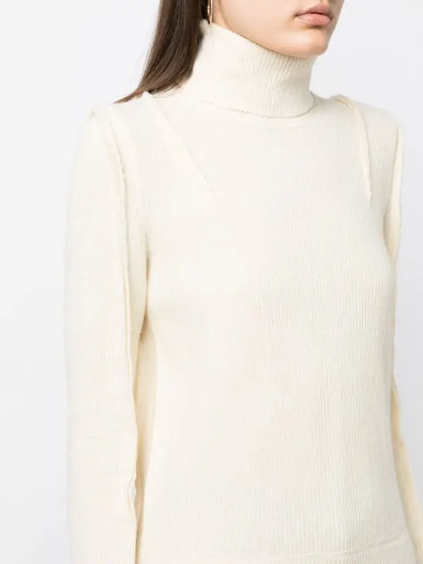 R13 Roll-neck Ribbed-knit Jumper