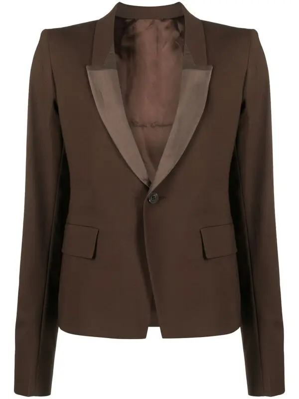 Rick Owens Shawl-lapel Single-breasted Blazer