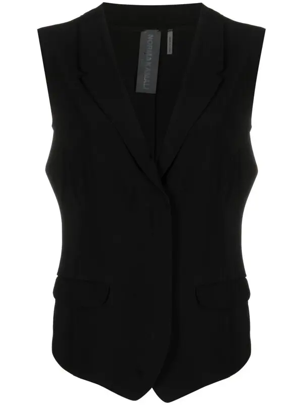 Norma Kamali Notched-lapel Vest