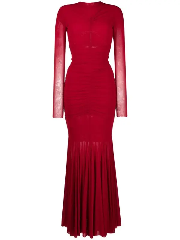 Philosophy Di Lorenzo Serafini Ruched Cut-out Maxi Dress