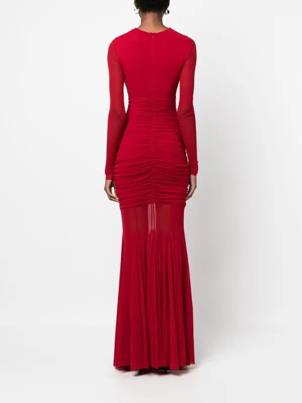 Philosophy Di Lorenzo Serafini Ruched Cut-out Maxi Dress