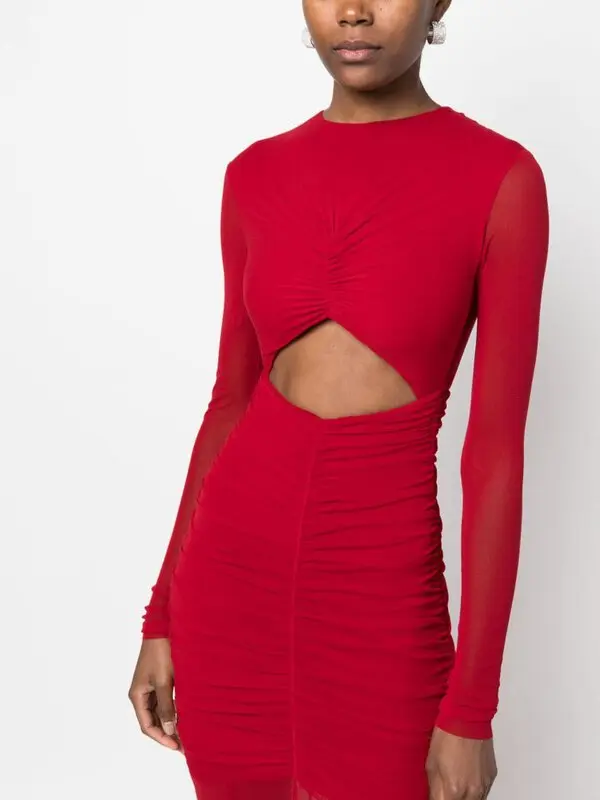 Philosophy Di Lorenzo Serafini Ruched Cut-out Maxi Dress