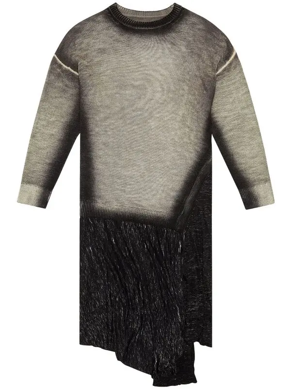 DIESEL® M-kimolos Asymmetric Hem Knitted Midi Dress