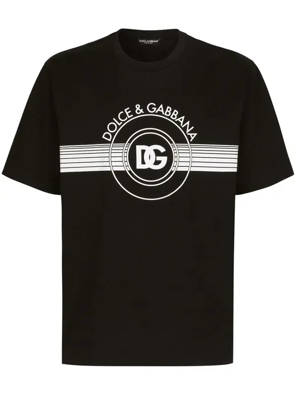 Dolce & Gabbana Logo-print Cotton T-shirt - Black